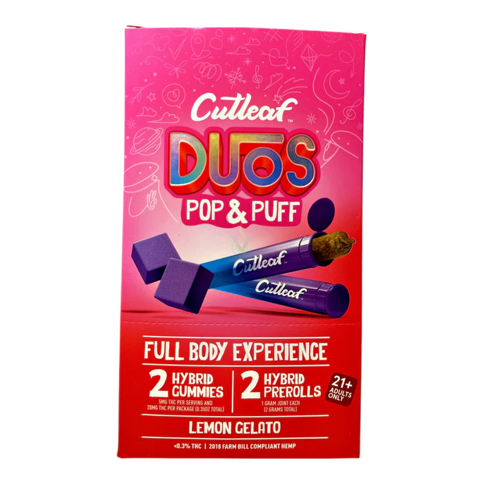 Cutleaf Duos Pop & Puff 2x Gummies + 2xPrerolls – EXOTICSDISPO